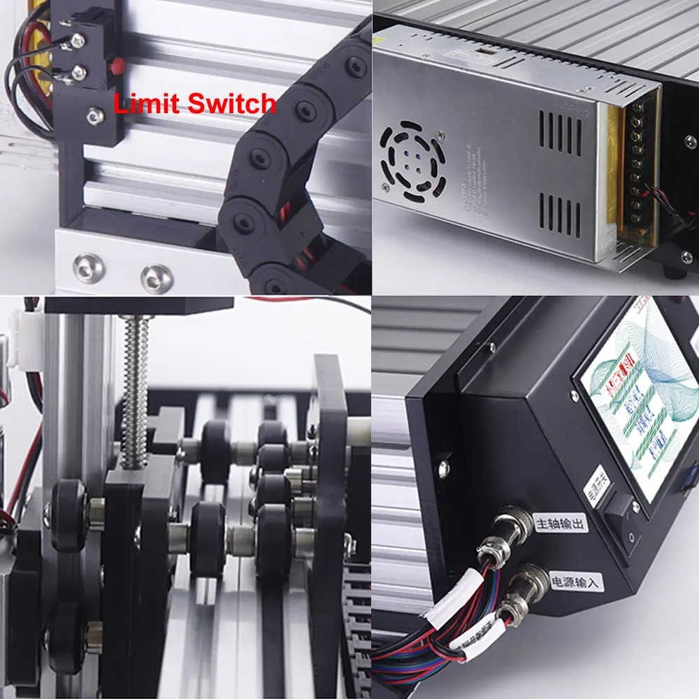400W Offline Control laser carving machine with Aluminum Frame Limit Switch and PCB PVC Milling ...