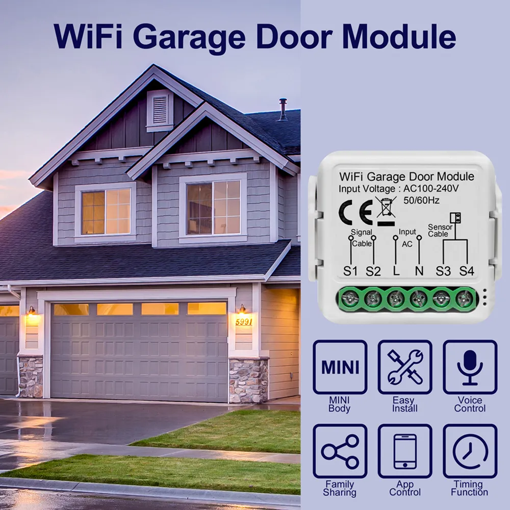 DHgate.com:Tuya Smart Video Doorbell WiFi Garage Door Opener Module ...