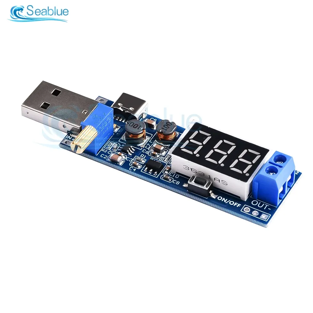 USB 5V DC DC Buck Boost Conversor Fuente De Alimentación Módulo De ...