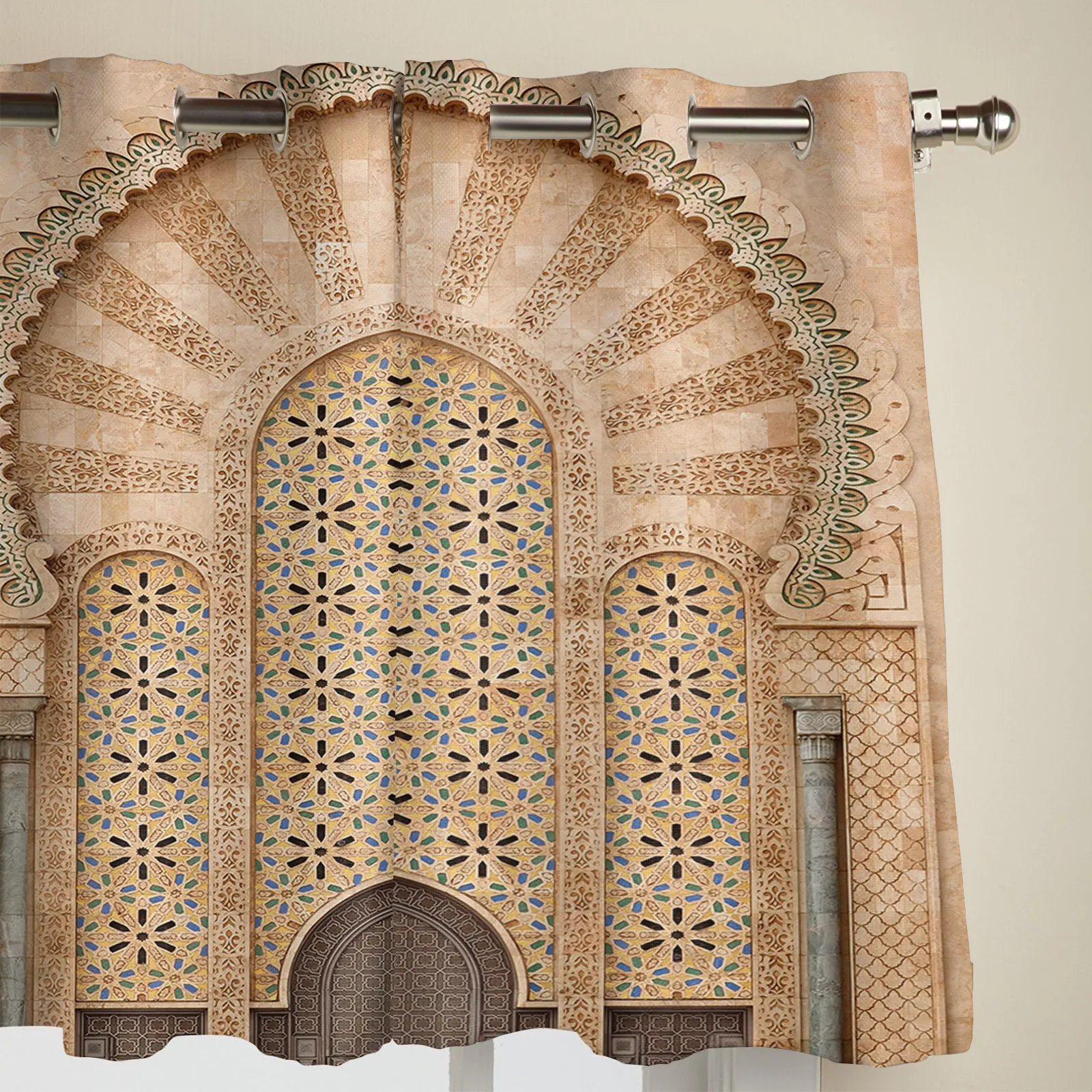 Yellow Moroccan Window Curtains for Kids or Living Room, Thermal ...