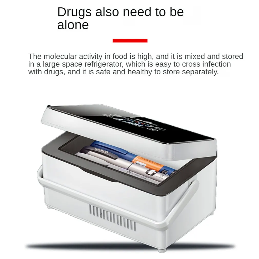 Portable Mini Medicine Fridge with USB and Car Adapters - Compact ...