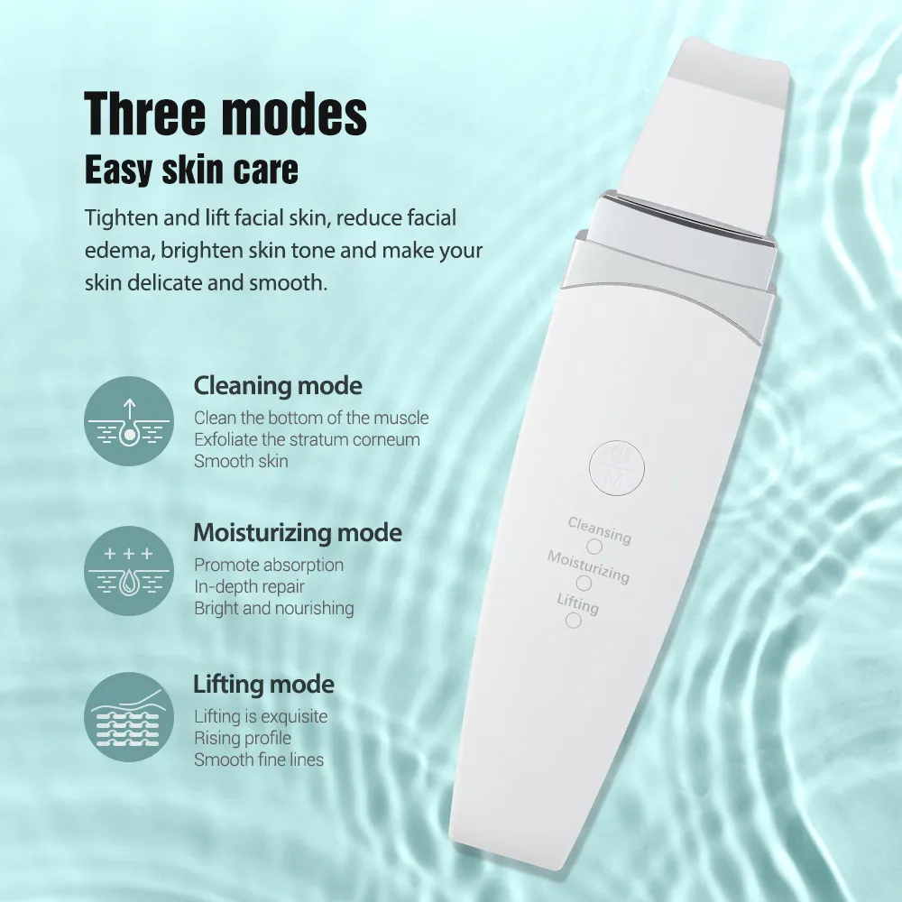 DHgate.com:2024 Ultrasonic Skin Scrubber - Electric Facial Spatula for ...