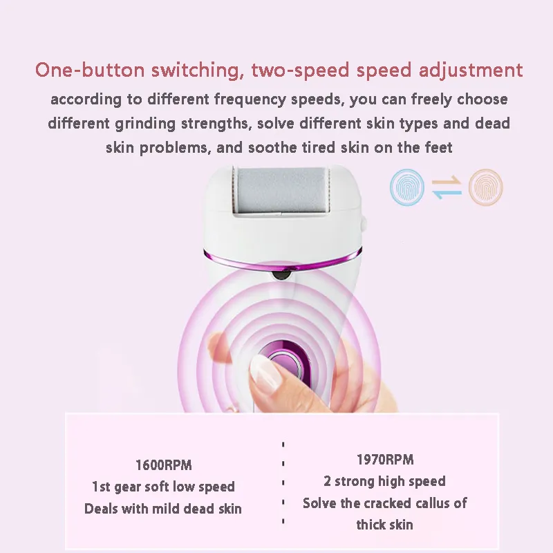 Electric Foot Callus Remover Kit, Waterproof Rechargeable Foot File ...