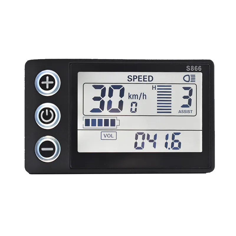 Digital Tachometer For Bike Multifunctional E Bike LCD Display Panel ...