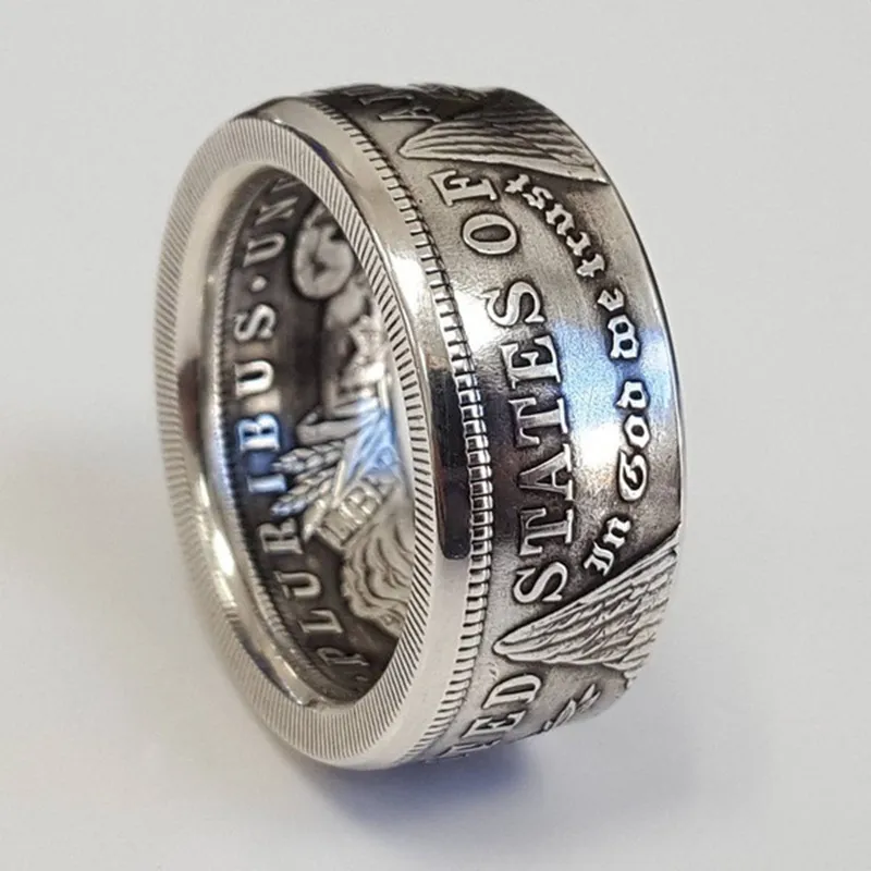 DHgate.com:2024Mens Vintage Sterling Silver Thai Silver Motto Ring ...