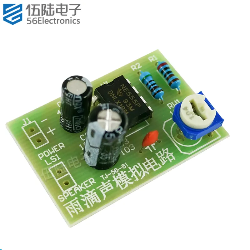 NE555 Raindrop Sound Analog Circuit DIY Electronic Kit for Audio ...