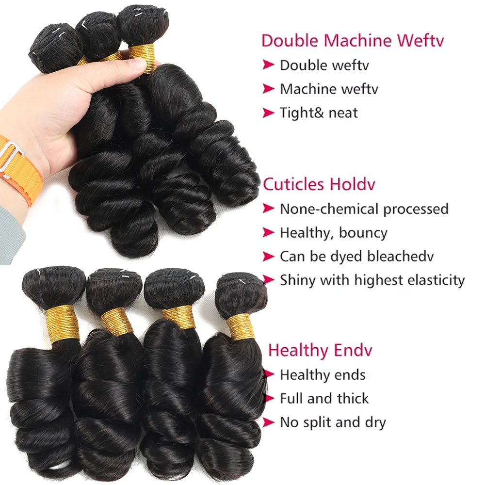 DHgate.com:Luxurious 12A Peruvian Loose Wave Bundles with 13x4 Lace ...