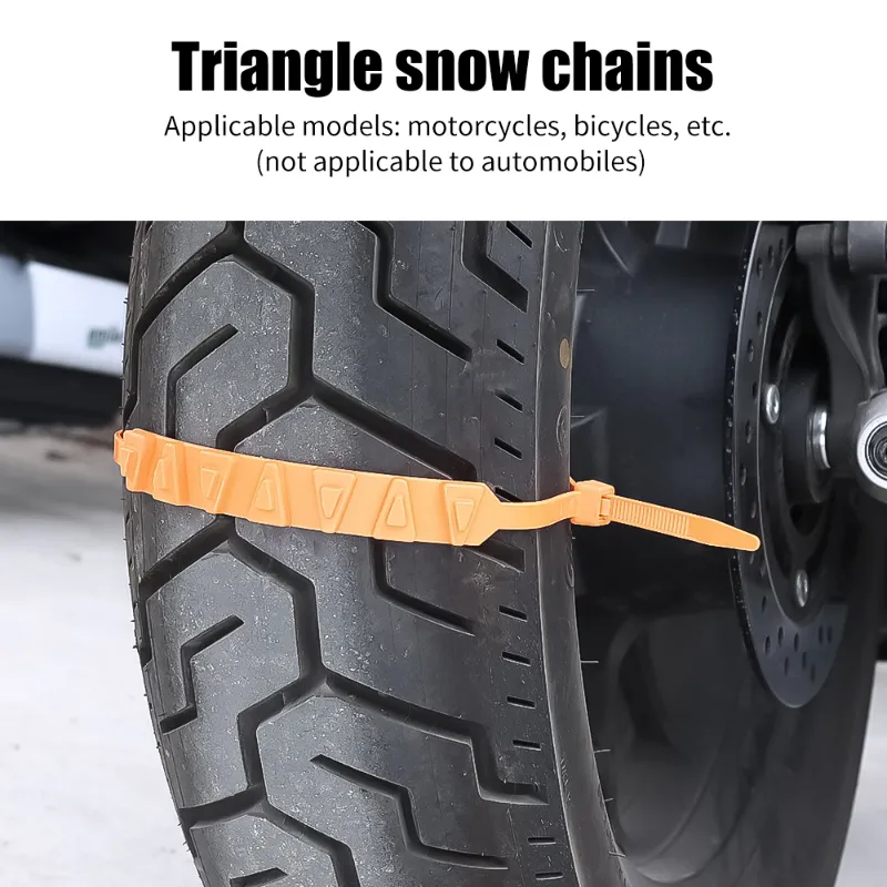 5pk Universal Winter Anti-Slip Motorcycle Bicycle Tire Chains, Outdoor ...