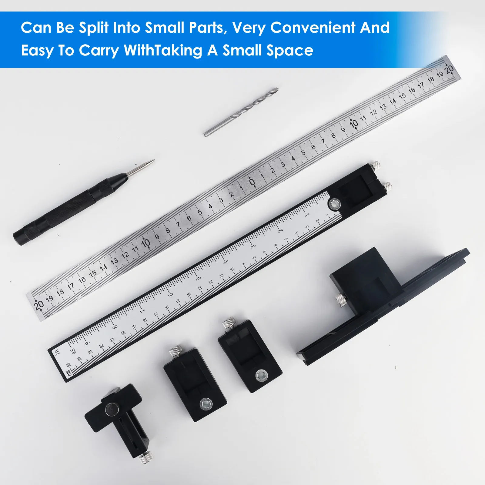 Adjustable Cabinet Hardware Fixture Template Hole Punch Locator ...