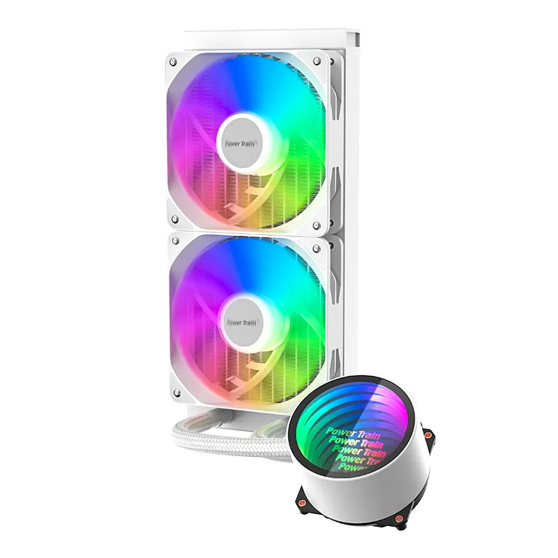 PowerTrain DL 240 ARGB CPU Water Cooling Radiator 5V 3PIN Liquid Cooler ...