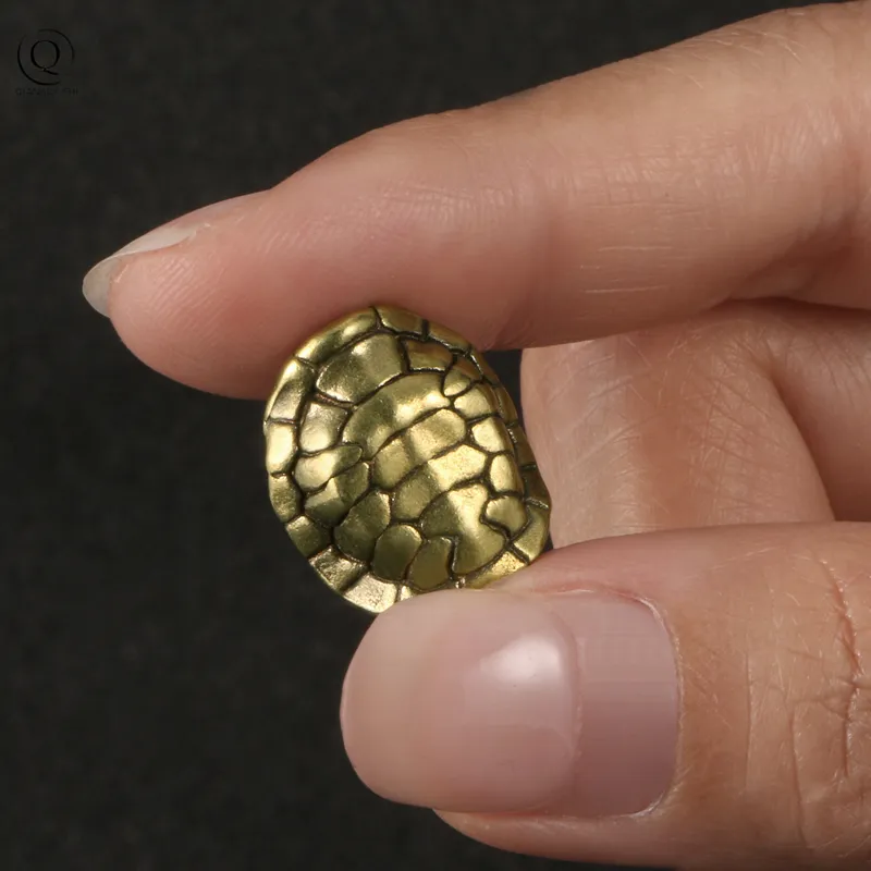 Copper Turtle Shell Lettering Knife Bead w/ Paracord Lanyard: Lucky EDC ...