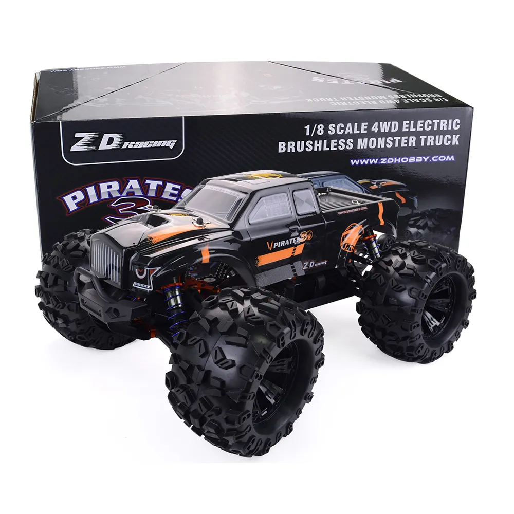 ZD Racing 9116 V4 MT8 Pirates3 3S 2.4G 4WD 1/8 RTR Monster Truck Buggy ...