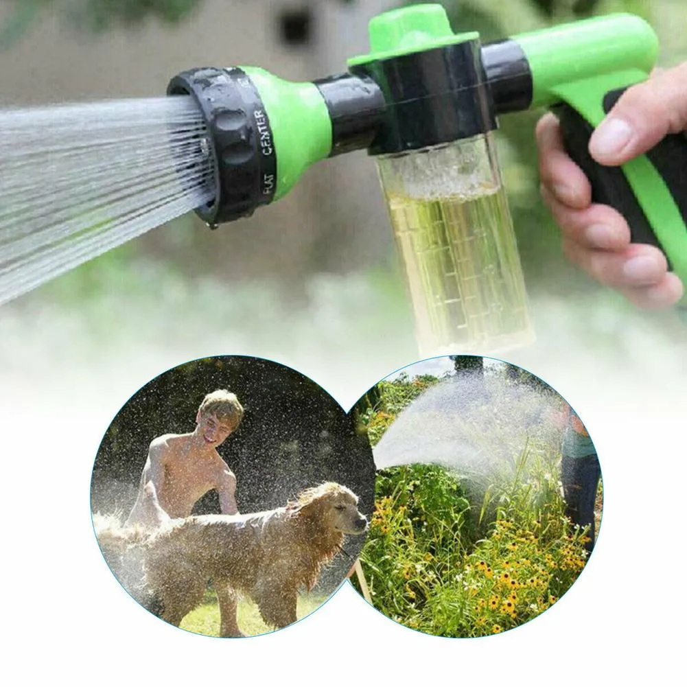 Dog Sprayer Water Hose Foam Gun: 3 Mode Adjustable Pet Shower Nozzle ...