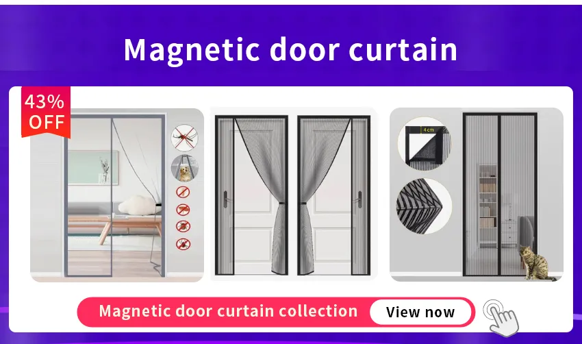 DIY Insect Magnetic Windows Screen Door Net Curtain Removable, Washable ...