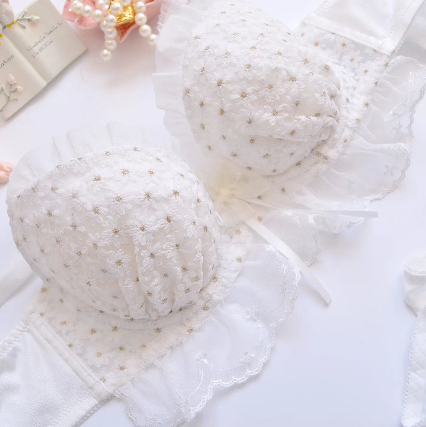 Japanese Sweet Lace Floral Kawaii Girl Bra Set - Sexy Cute Korean Style ...