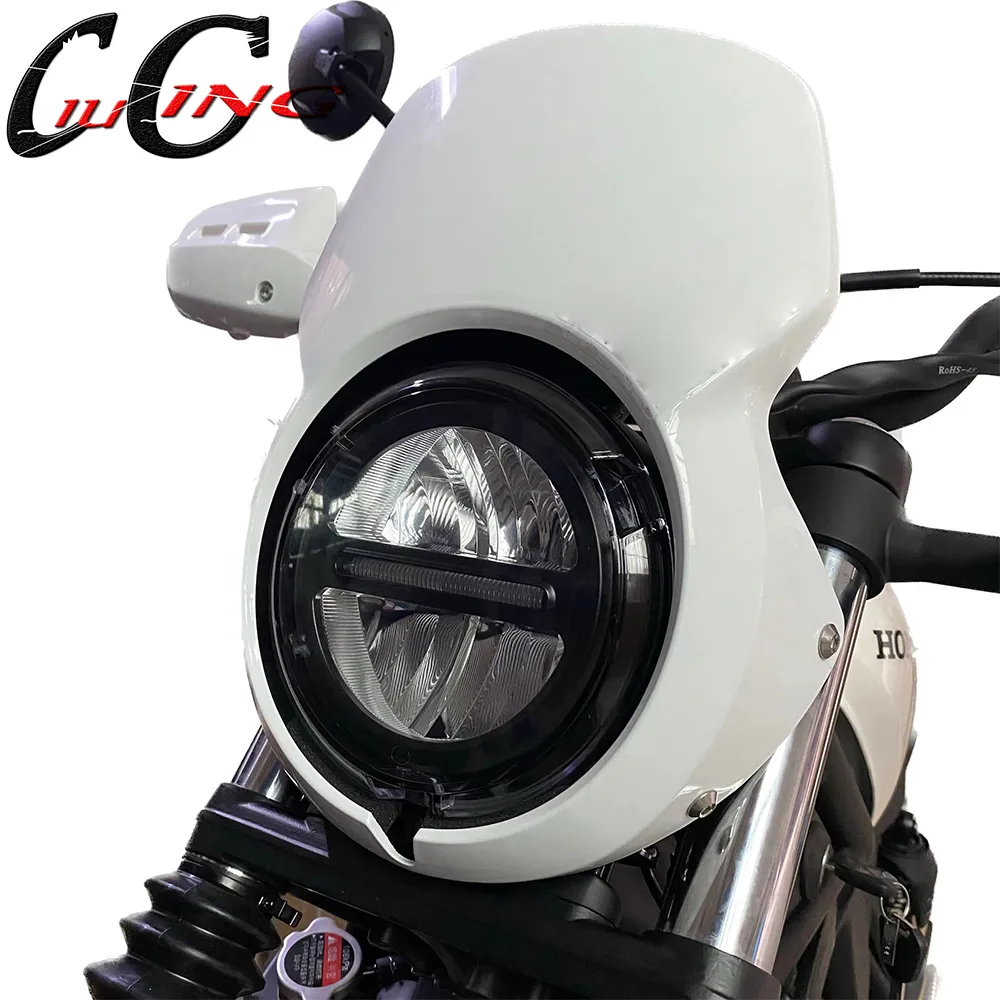 DHgate.com:2024CL250/CL500 Motorcycle Windshield, Dark Smoke Windscreen ...