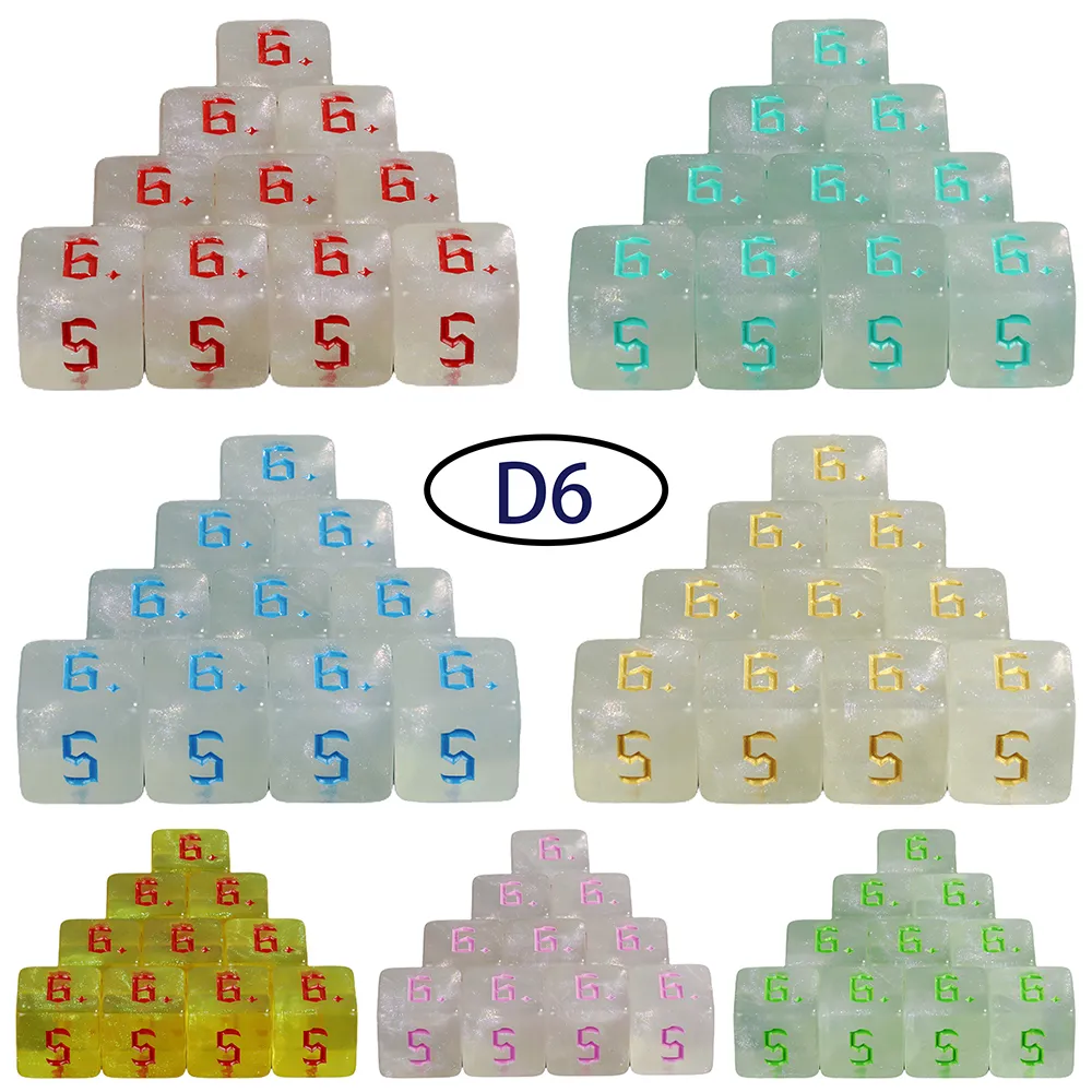 Dormia D6 Acrylic Dice Colorful Ink Filled Retro Font Style for DND ...