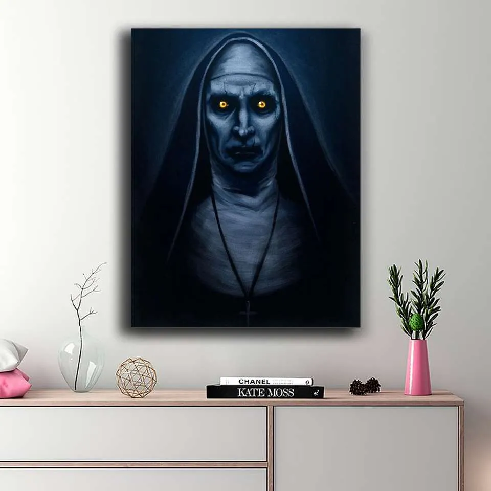 Wholesale Classic Horror Movie Poster Horror Nun Canvas Painting Wall ...