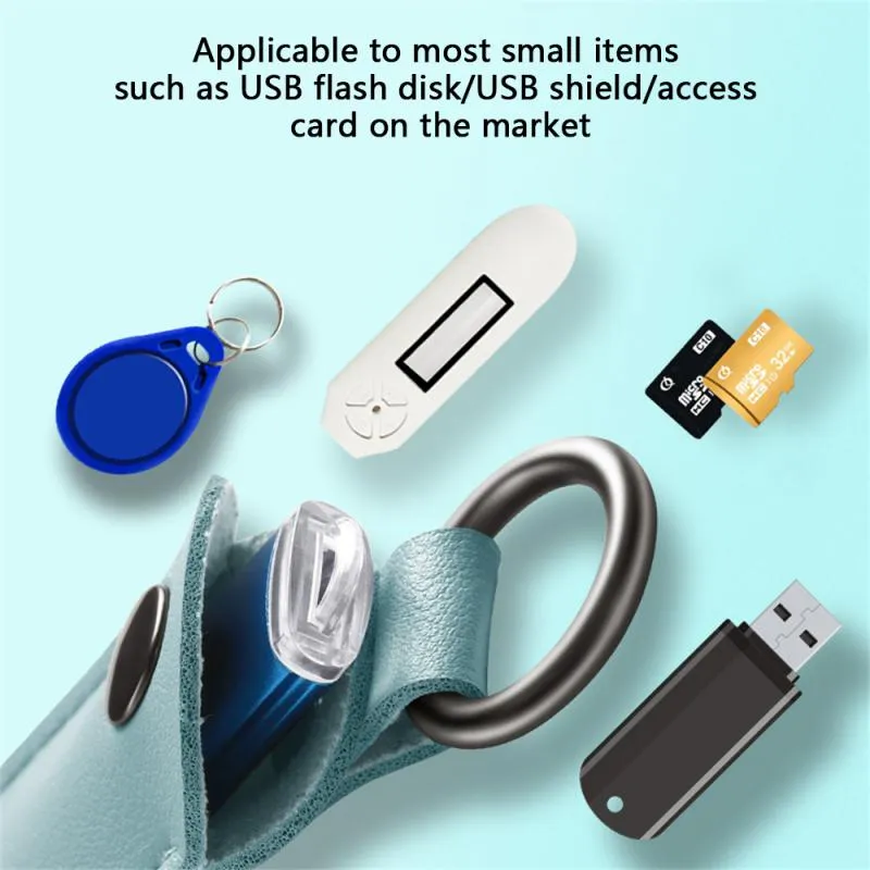 DHgate.com:Leather Storage Bag with Key Ring Holder for USB Flash ...