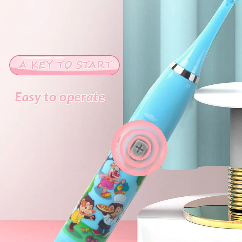 Sonic Electric Kids' Toothbrush: Soft Fur, Waterproof, Teeth Whitening ...