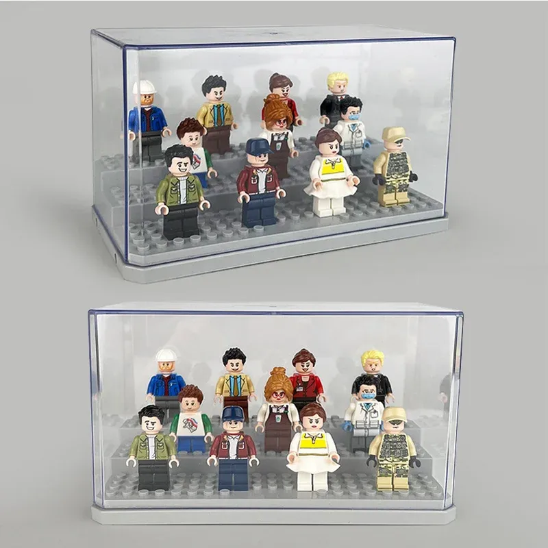Mini Acrylic Figure acrylic display case - Dustproof 3-Step Showcase ...