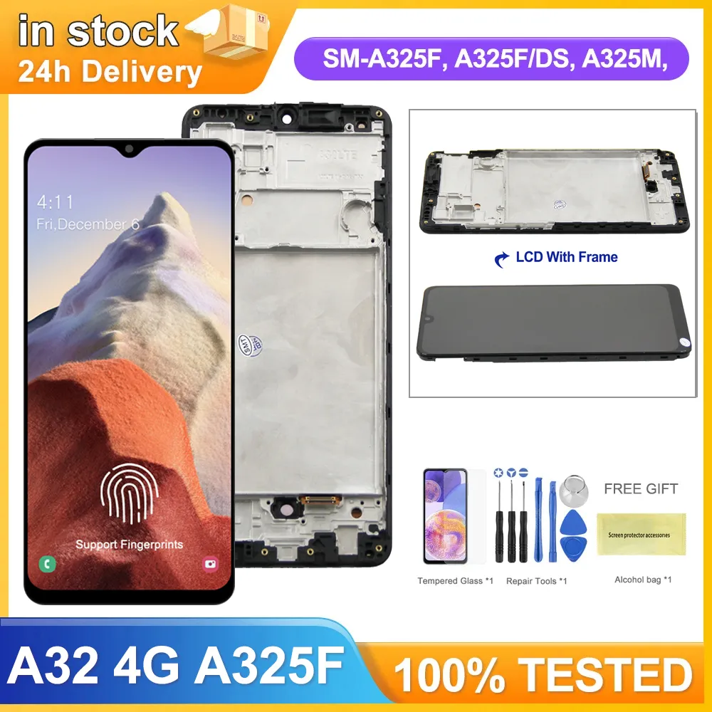 AMOLED Galaxy A32 A325 A325F Original LCD Screen Replacement ...