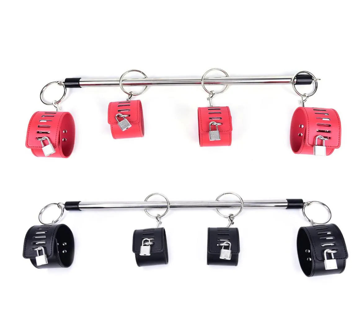 Adjustable Bondage Set - 50cm Leg Spreader Bar, Wrist & Ankle ...