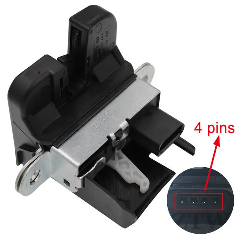 Automotive Rear Trunk Latch Assembly - Durable Metal Boot Lid Locking ...