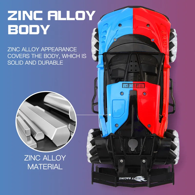 Alloy RC Stunt Car: 2.4G Remote Control Drifting Spray Car for Kids ...