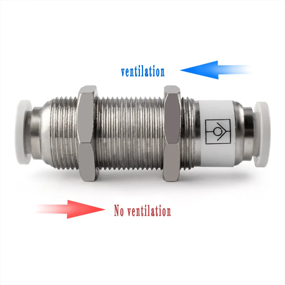 Pneumatic Non-Return crimped hose Gas Pipe Quick Connector - Straight ...