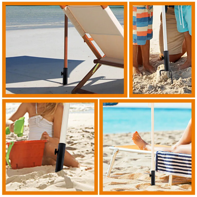 Ground Fork Umbrella Stand: Garden Parasol Spike, Sand Anchor, Outdoor ...