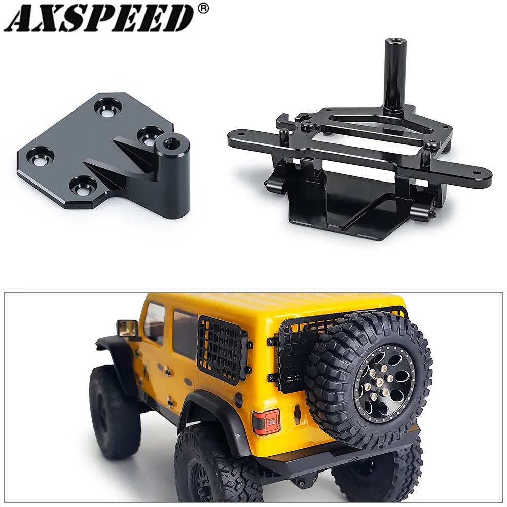 Metal Spare Tire carrier services for 1/24 RC Crawler Car Axial SCX24 ...