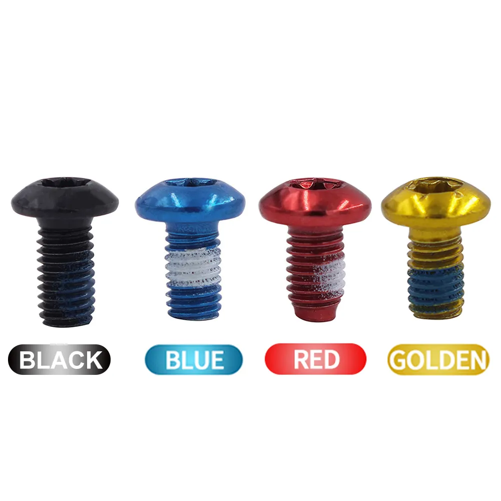Steel Non-Slip MTB Bike Disc Screws, Colorful M5x9mm Bicycle Repair Kit ...
