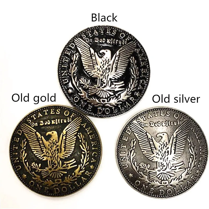 DHgate.com:5 Pack Antique Silver Eagle Buckle Leather Shell Conchos for ...