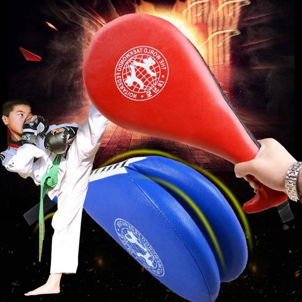 Kids PU Leather Boxing Hand Target, Black Punch Pads for Taekwondo ...