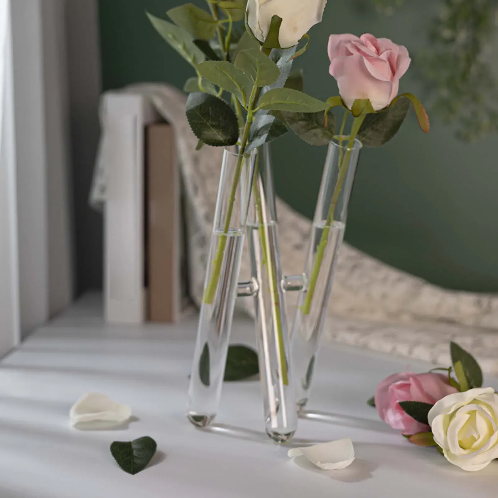 Test Tube Centerpieces Hinged Flower Vase, Hydroponic Test Tube Vase,