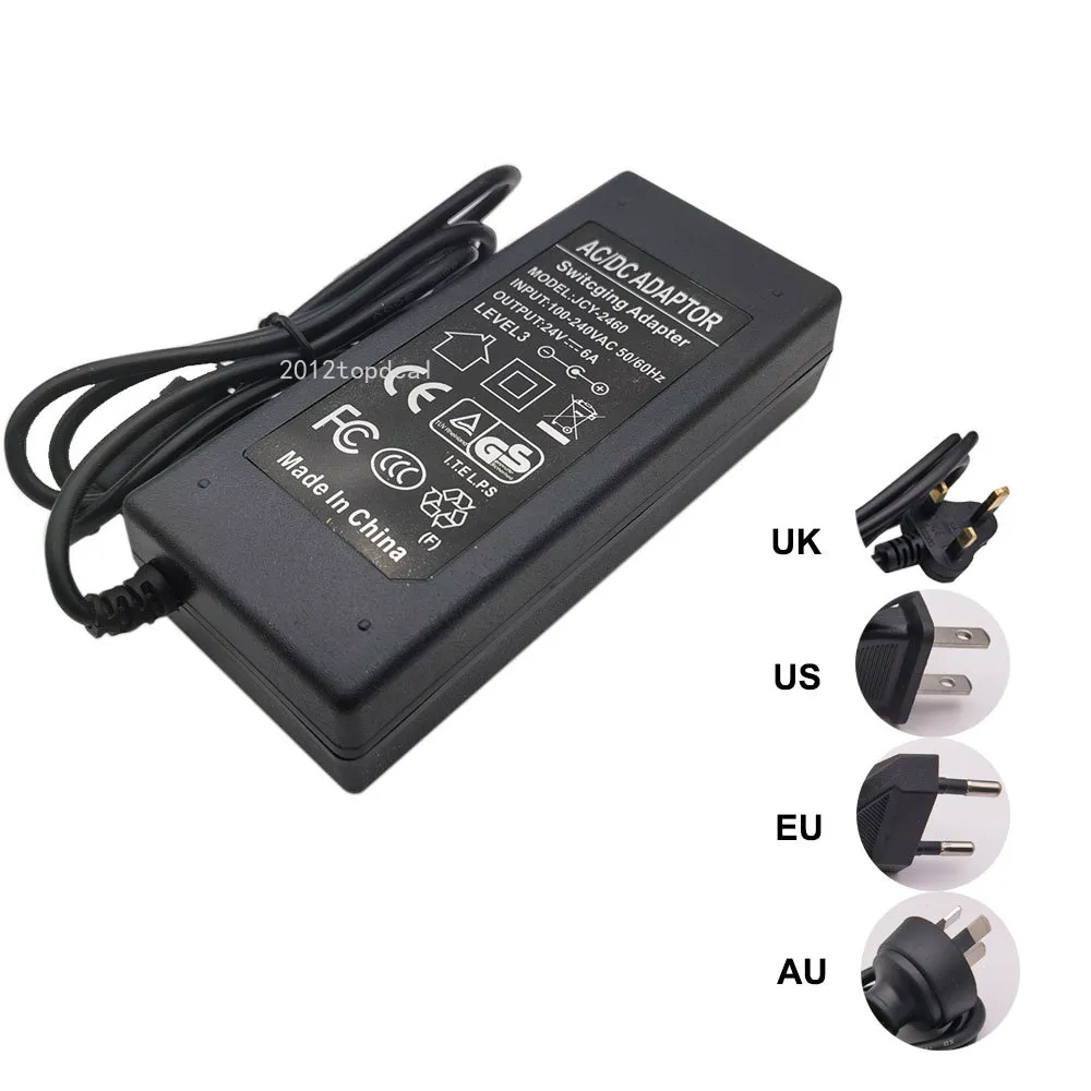LED Power Adapter For CCTV 15w Led Panel Light DC 5V/12V 24V, AC 110V ...
