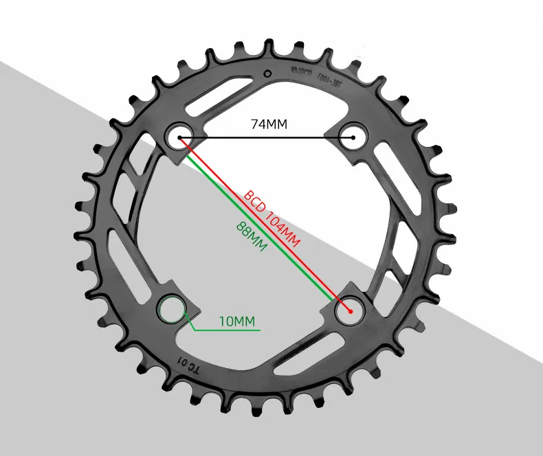 PROWHEEL 32-40T Steel MTB Bike Chainring for BAFANG M500 M600 E-bike ...