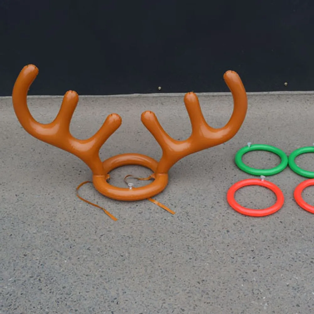 Inflatable Reindeer Antler Ring Toss Game for Christmas Party ...
