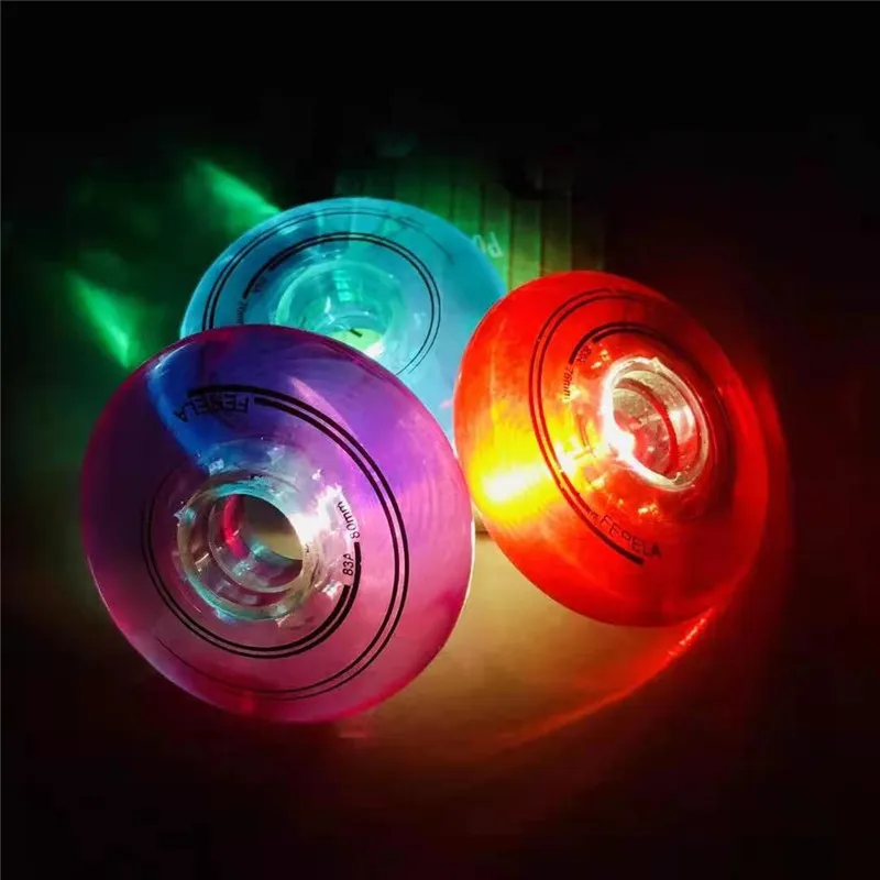 8-PackHalf Transparent Fruit Pattern Inline Skate Wheels for Slalom ...