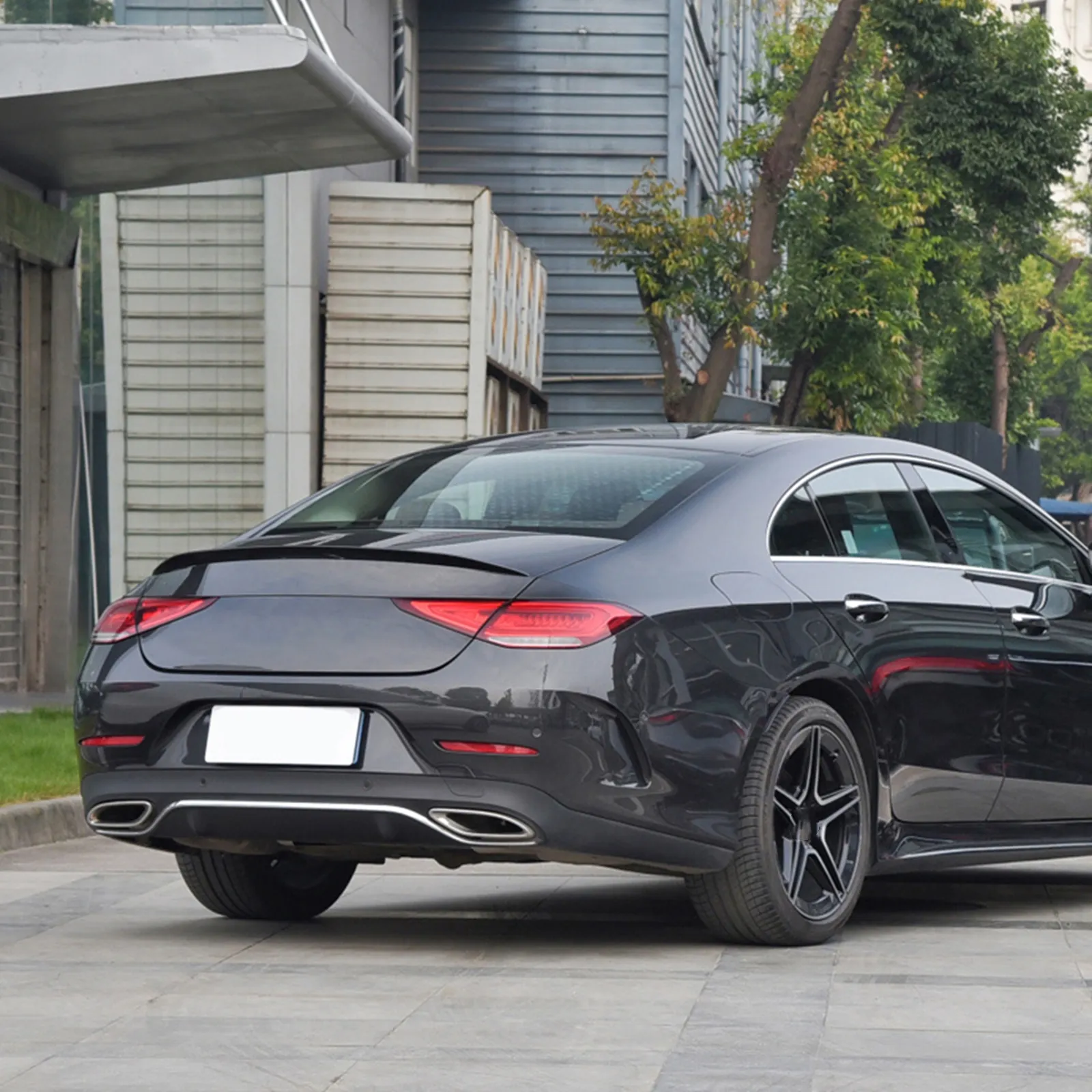 Glossy Black Rear Trunk Spoiler for Mercedes Benz CLS Class C257 2019 ...