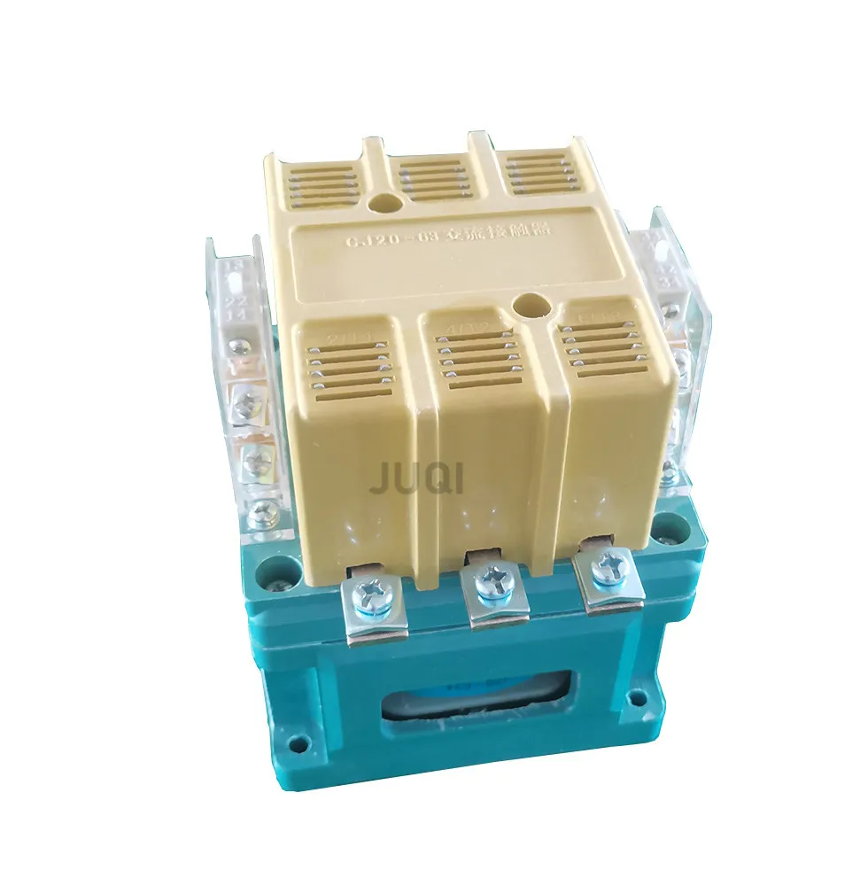 DHgate.com:CJ20-63A AC Contactor CJ20 3 Phase Single Phase63A CJ20-63 380V 220V Silver Conact ...
