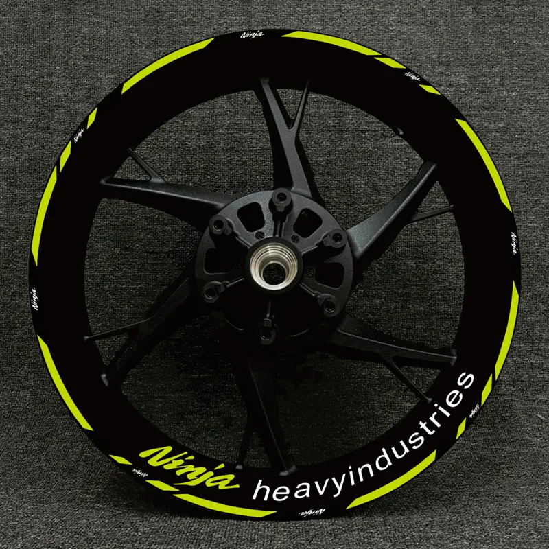 17 Inch Wheel Rim Stickers: Reflective & Waterproof Motorcycle Decals ...