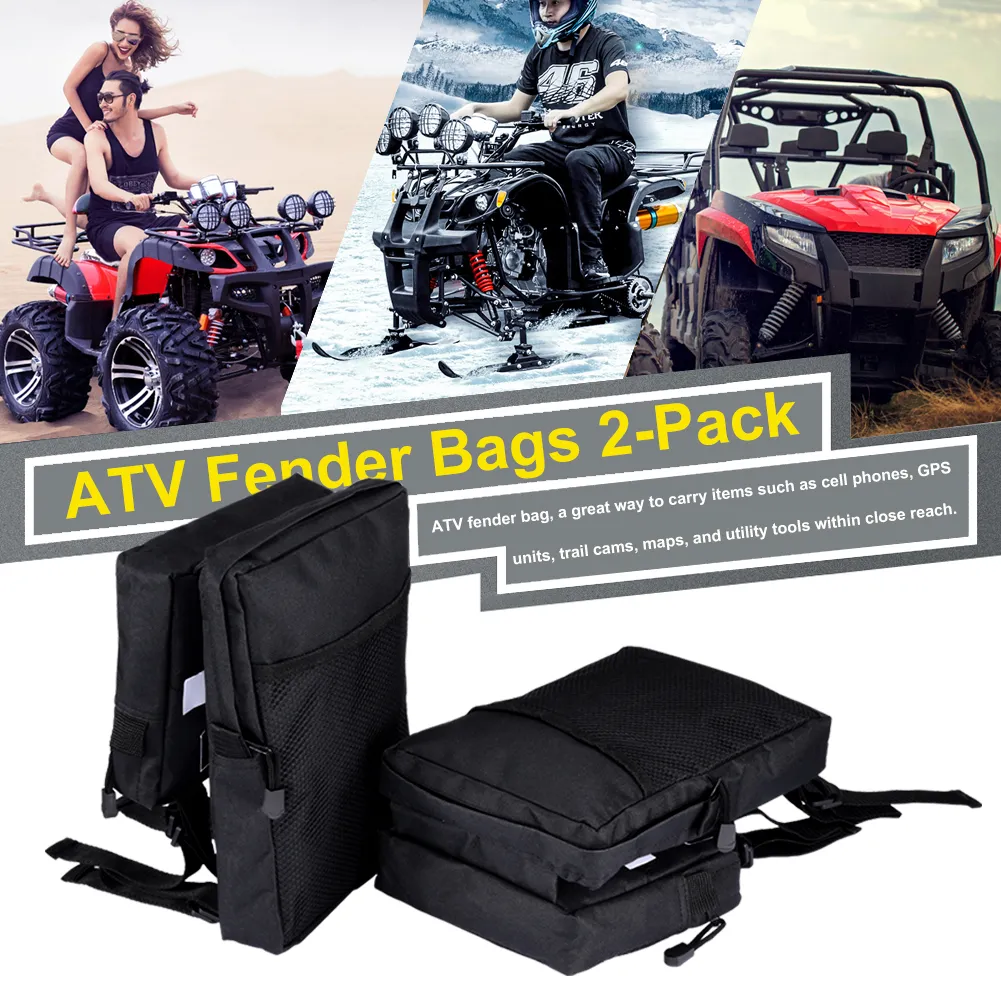 600D Oxford ATV Fender Bags ATV Tank Saddle Bags Cargo Storage Hunting ...