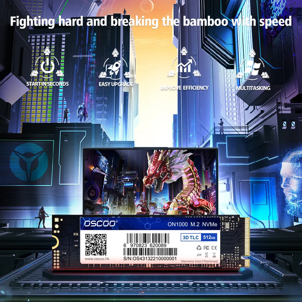 High-Speed NVMe SSD - Up to 7500MB/s - GenIe 4.0 M.2 2280 - Ideal for ...