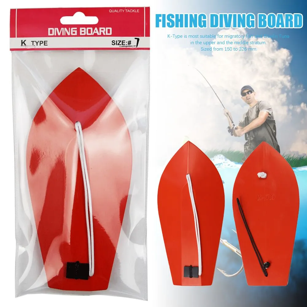Adjustable Weight Red Plan Fishing Diving Board Trolling Tool ...