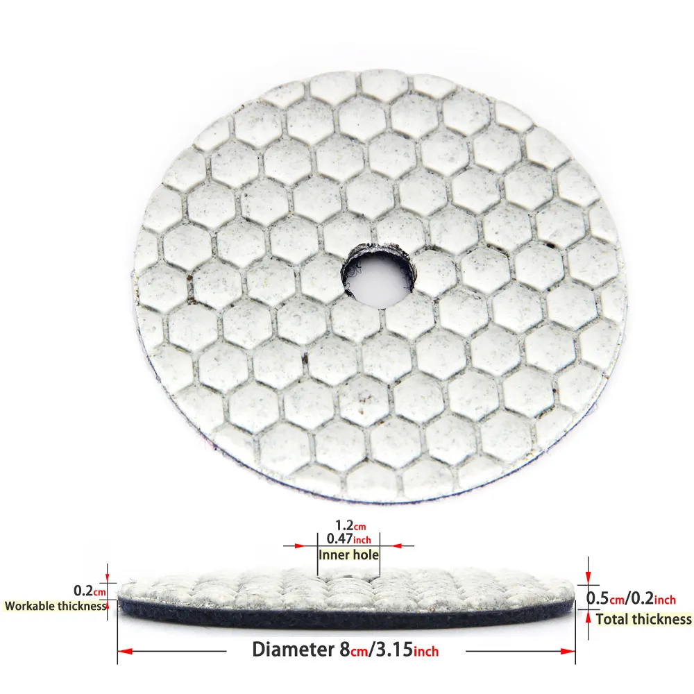DHgate.com:3" 4" Diamond Dry Polishing Pad for Granite Marble Concrete ...