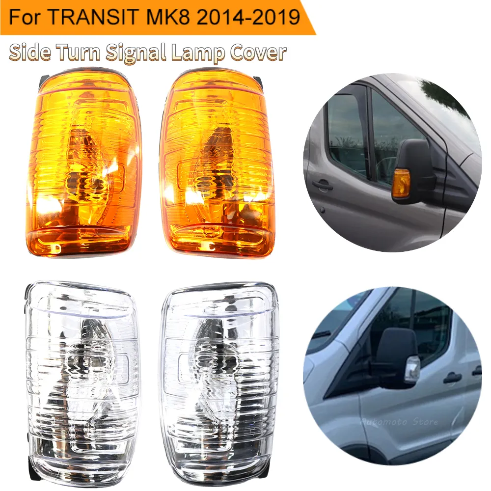 Ford Transit MK8 Rearview Mirror Turn Signal Light Cover Shell ...