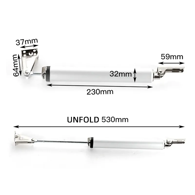 Automatic Door Closer, 90° Positioning Stop Buffer, Speed Adjustable ...