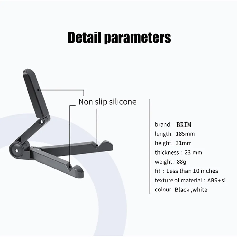 Adjustable Universal Plastic Tablet Stand for Phones and Tablets up to ...